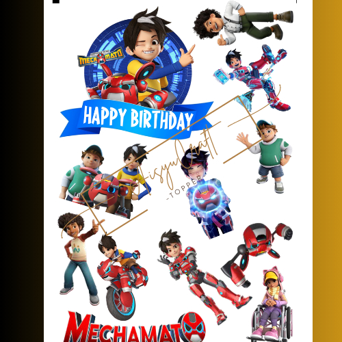Mechamato Topper Cake | Shopee Malaysia