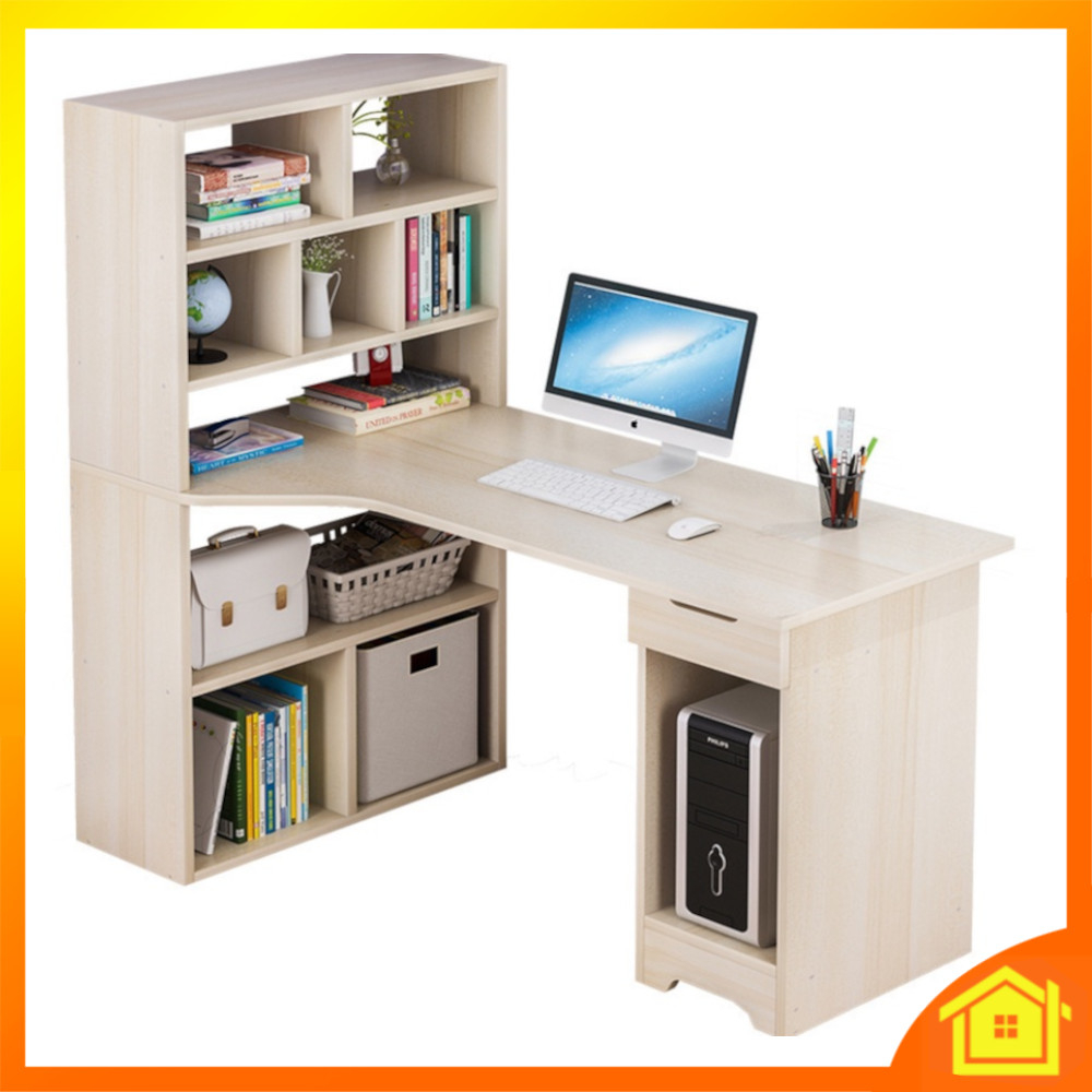 [OneHome] Desk Table Workstation Combine Shelf Rack Drawer Computer PC ...