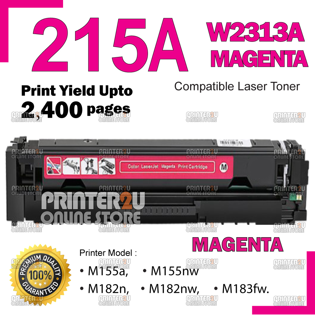 MAGENTA HP215A Compatible to HP Color LaserJet Pro MFP M182n M155nw ...