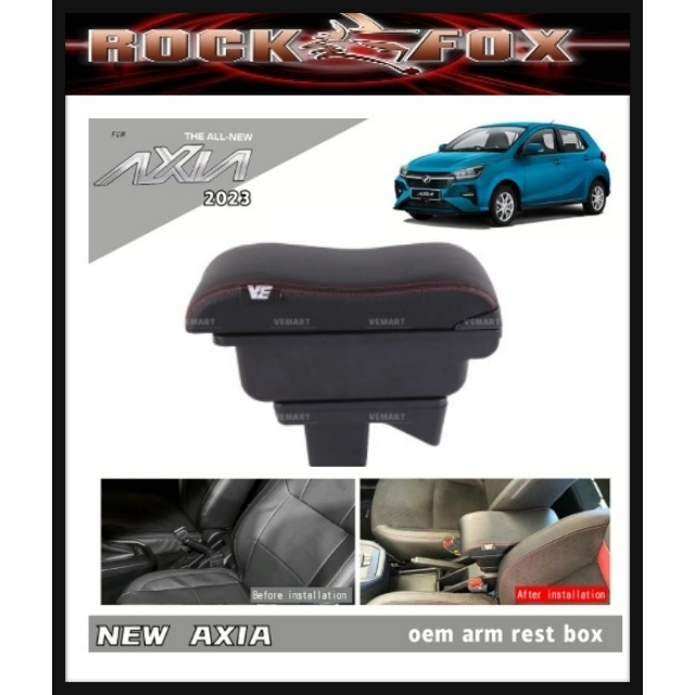 Perodua Axia 2023 Above Adjustable Arm Rest Armrest Console Leather 3 ...