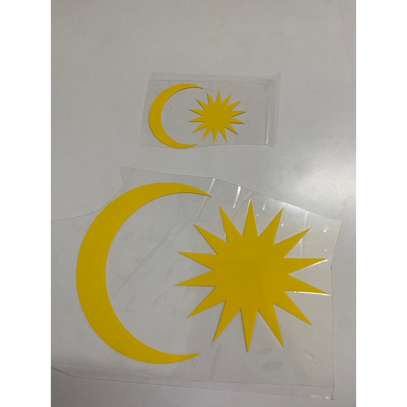 Sticker bulan bintang iron on 1pc | Shopee Malaysia