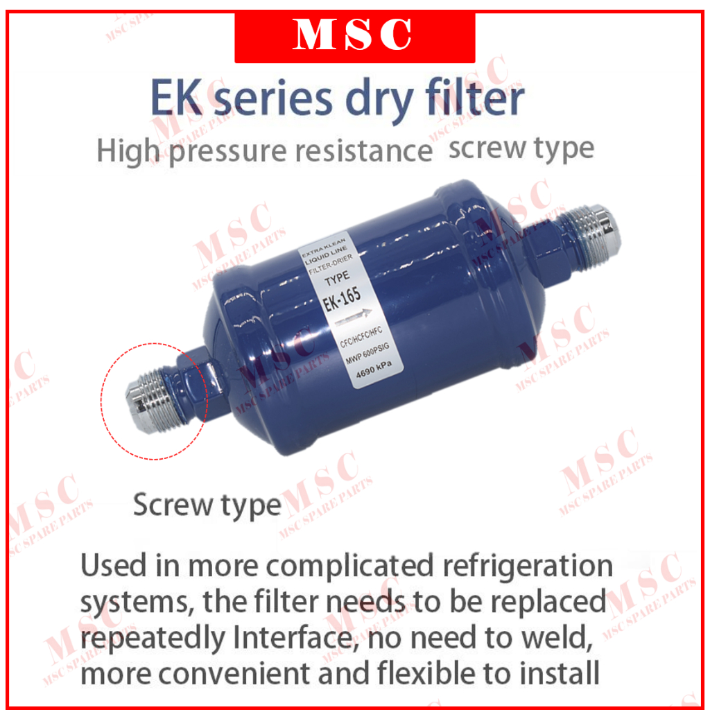 Extra Klean Liquid Line Refrigerator Filter Drier EK-052 / EK-083 / EK ...