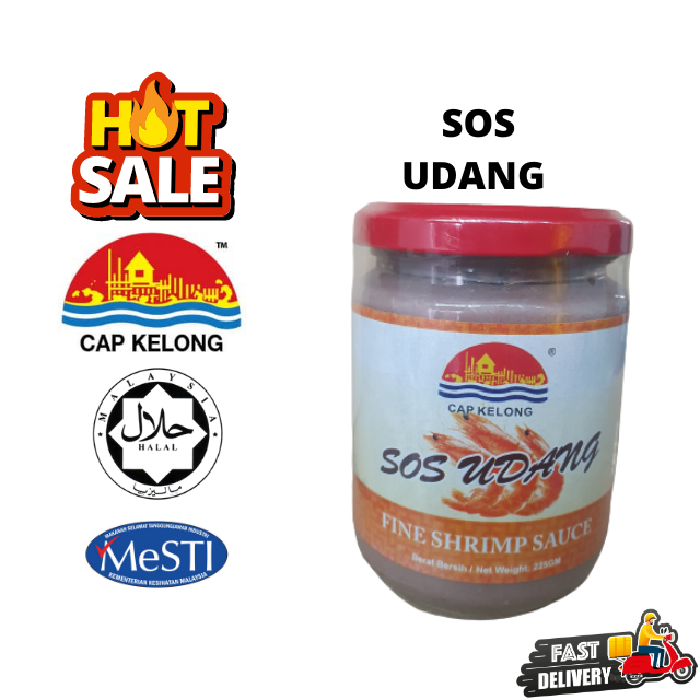 SOS UDANG HALAL MELAKA 100% ORIGINAL 225G FINE SHRIMP SAUCE MALAYSIA ...