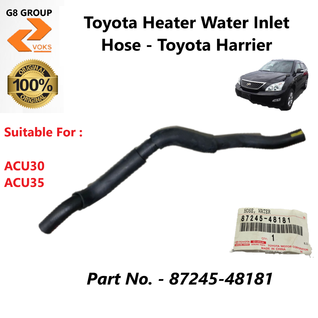 Toyota Heater Water Inlet Hose - Toyota Harrier ( 87245-48181 ...