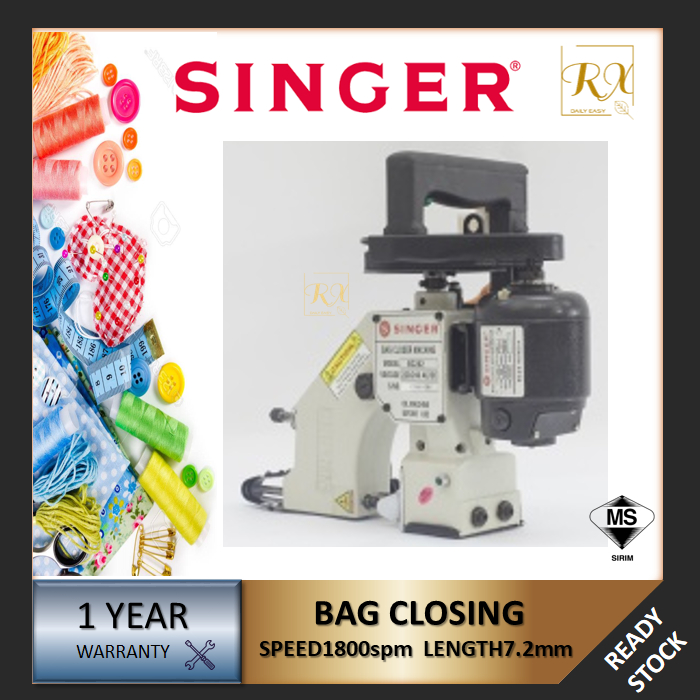 SINGER BC262 HANDHELD BAG CLOSER MACHINE HIGH SPEED THICKNESS 15MM ...