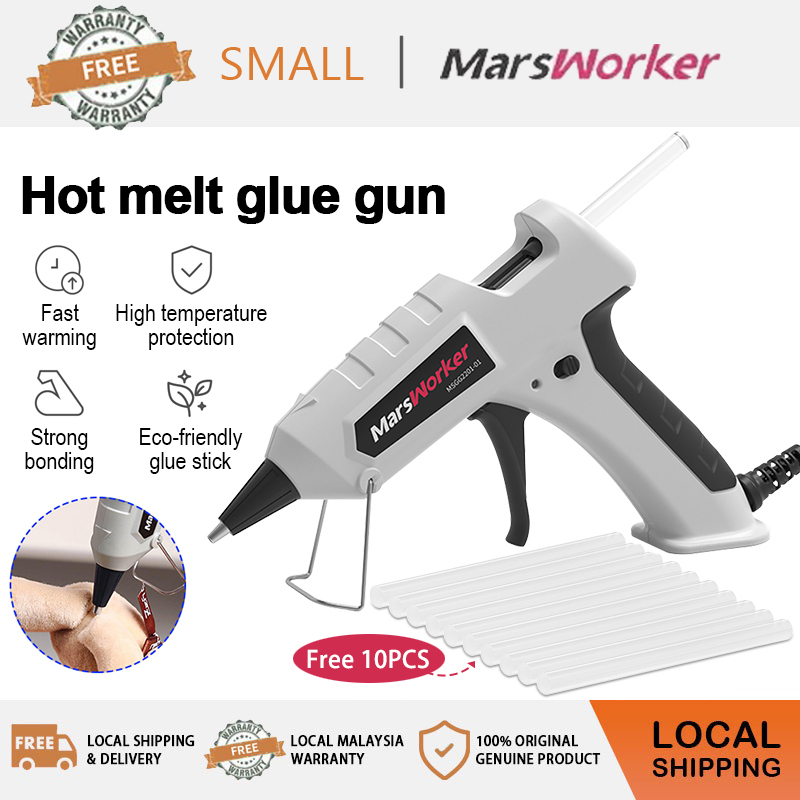 Hot Glue Gun Pistol Gam 30W Electric Hot Melt Glue Gun 10 Pcs Adhesive ...