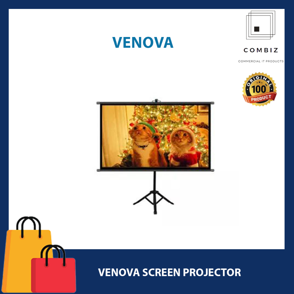 PROJECTOR SCREEN VENOVA WALL SCREEN – MATTE WHITE | Shopee Malaysia