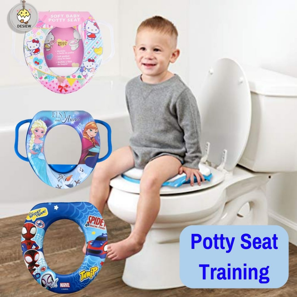 Jamban Berlatih Budak Potty Training Seat Toilet Baby Soft Spiderman ...