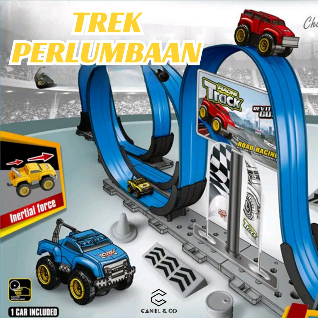 Children's Anti-Gravity Magnetic Rail Road Track Car Racing Educational ...