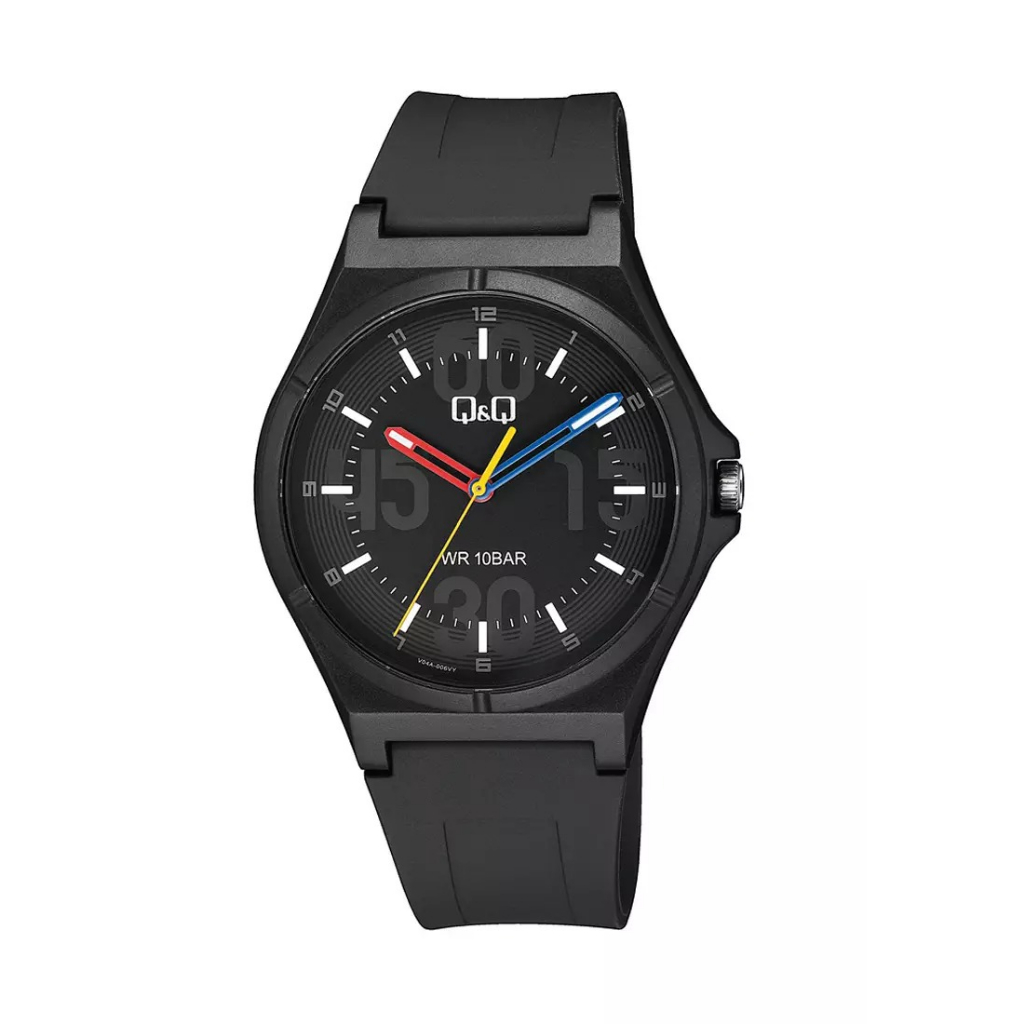 Q&Q Japan by Citizen Men's Rubber Analogue Watch V04A / V04A-006VY | Shopee Malaysia