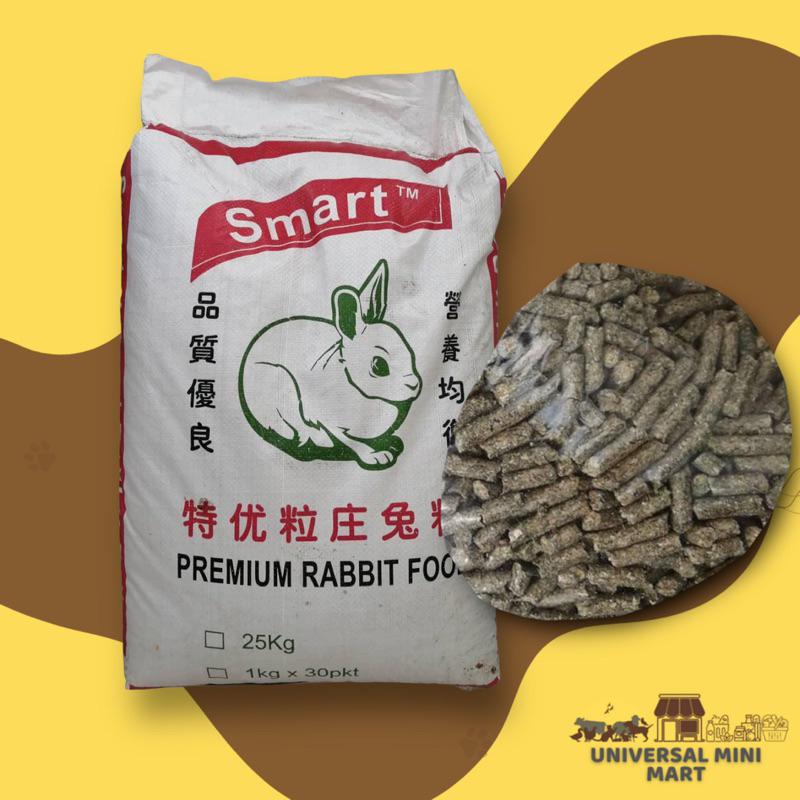 (Sabah) Makanan Arnab Rabbit Food Smart Rabbit Repack 1kg | Shopee Malaysia