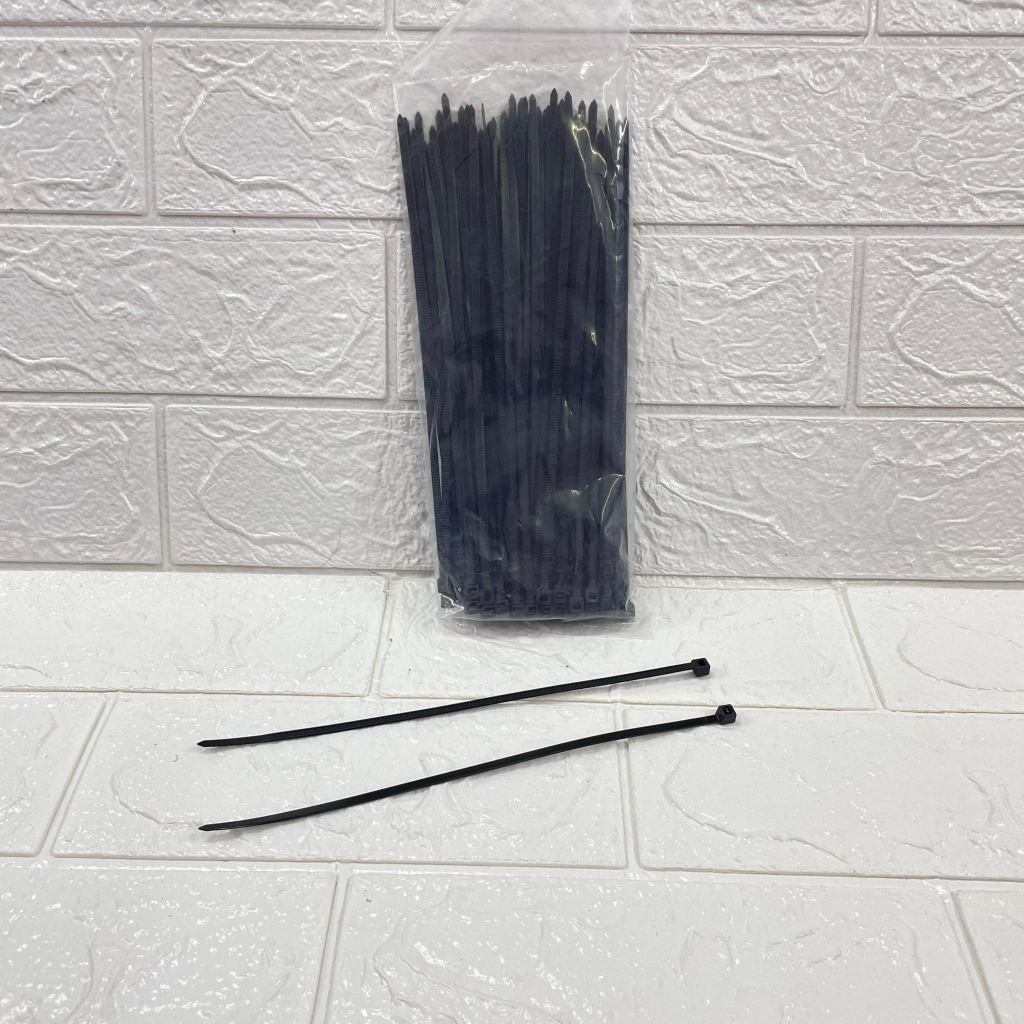 cable tie black & white color for aircond insulation pipe / water pipe ...