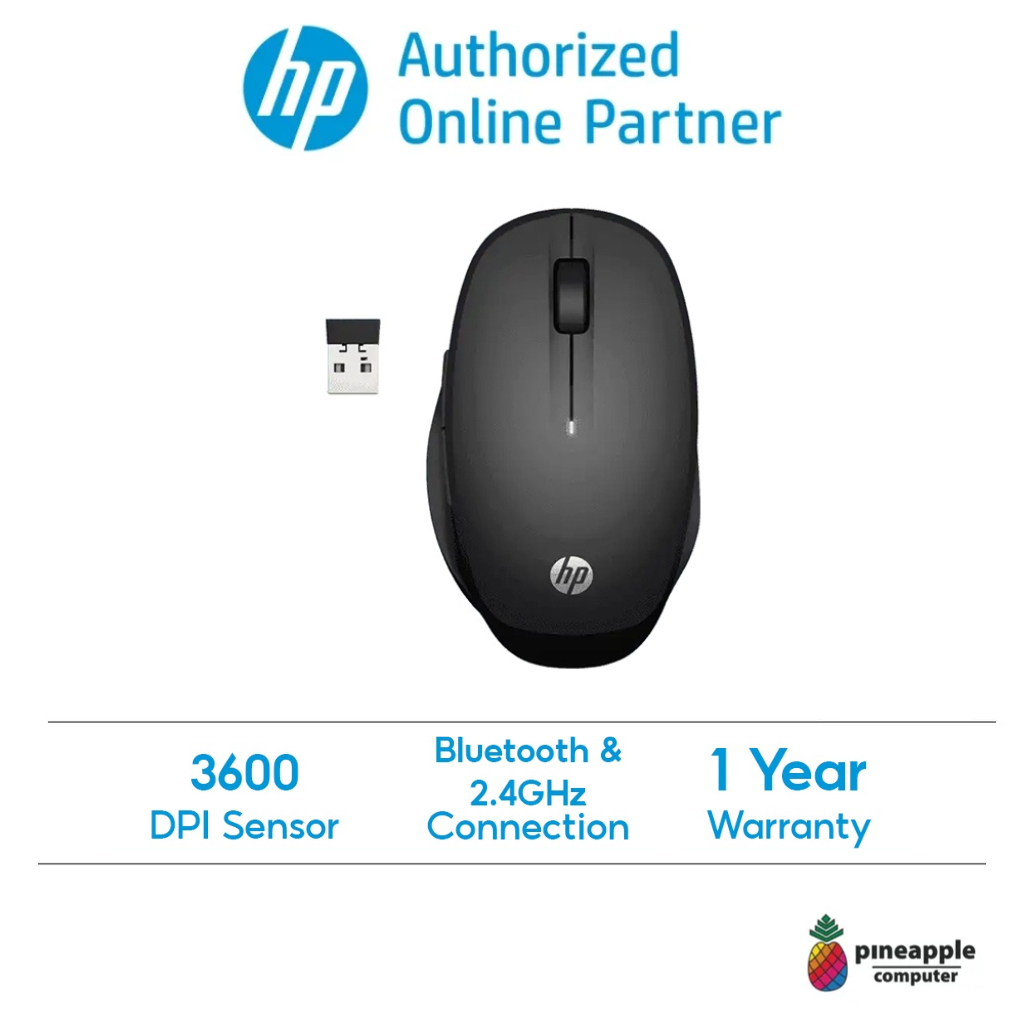HP Dual Mode Mouse 300 | Dual Mode Flexibility | Dependable power ...