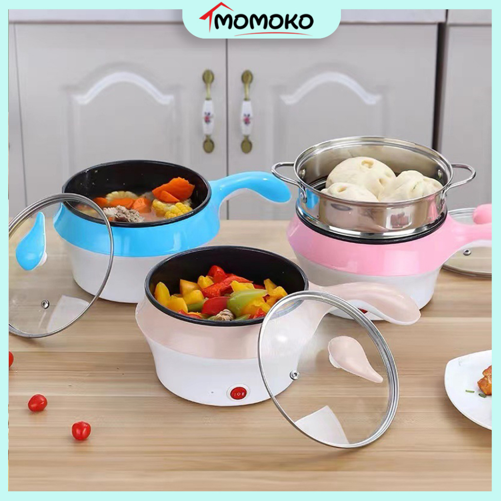 3 Pin Plug Electric Non Stick Ceramic Frying Pan Rice Portable Mini ...