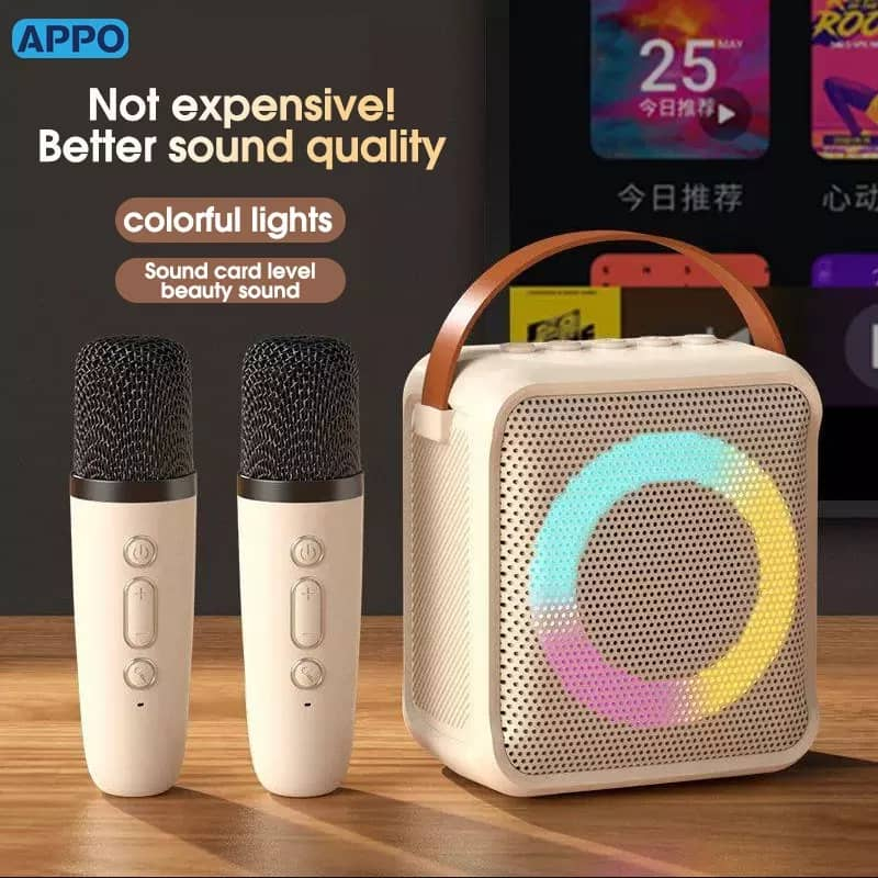 PORTABLE MINI BLUETOOTH SPEAKER WIRELESS MICROPHONE KARAOKE SPEAKER 3D ...