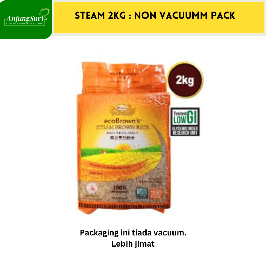 Eco Brown Rice Original Steam Multigrain Vacuum Pack Gluten Free Zero ...