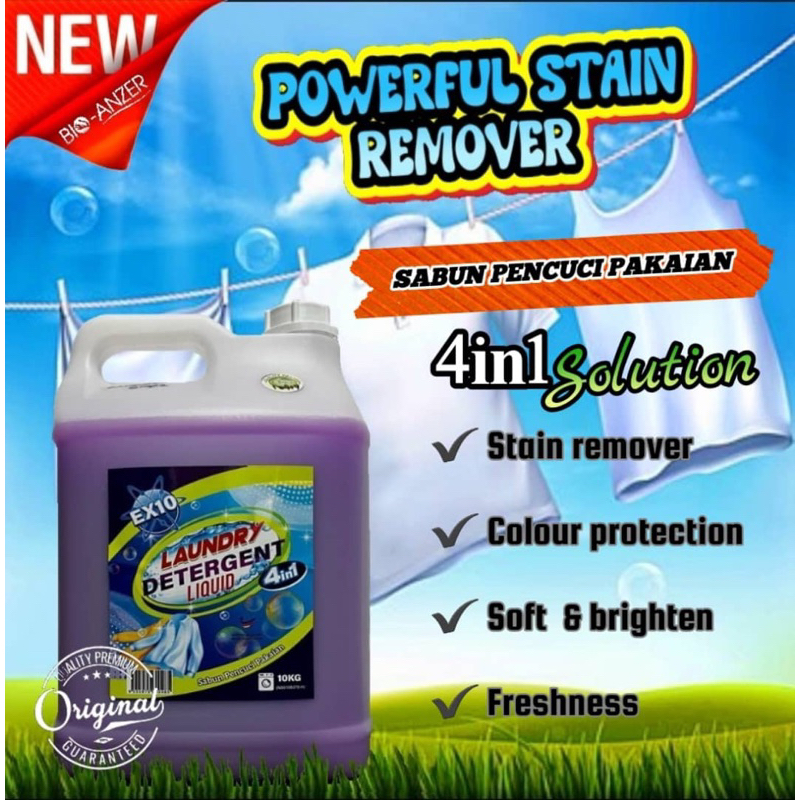 SABUN PENCUCI PAKAIAN 10KG RM18.50 EX10 4IN1 GOOD QUALITY | Shopee Malaysia