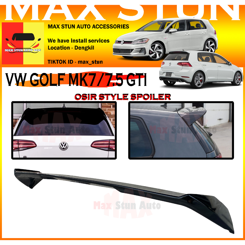 VOLKSWAGEN GOLF MK7 MK7.5 GTI R TSI RLINE OSIR REAR ROOF SPOILER VW ...