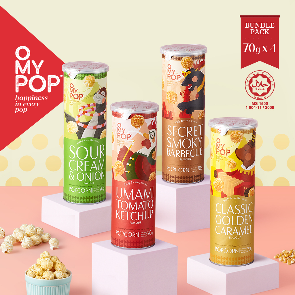 OMYPOP Most Loveable Popcorn Mix & Match | Shopee Malaysia