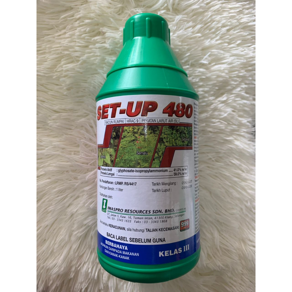 SET-UP 480 1L GLYPHOSATE 41% RUMPAI / RUMPUT LALANG | Shopee Malaysia