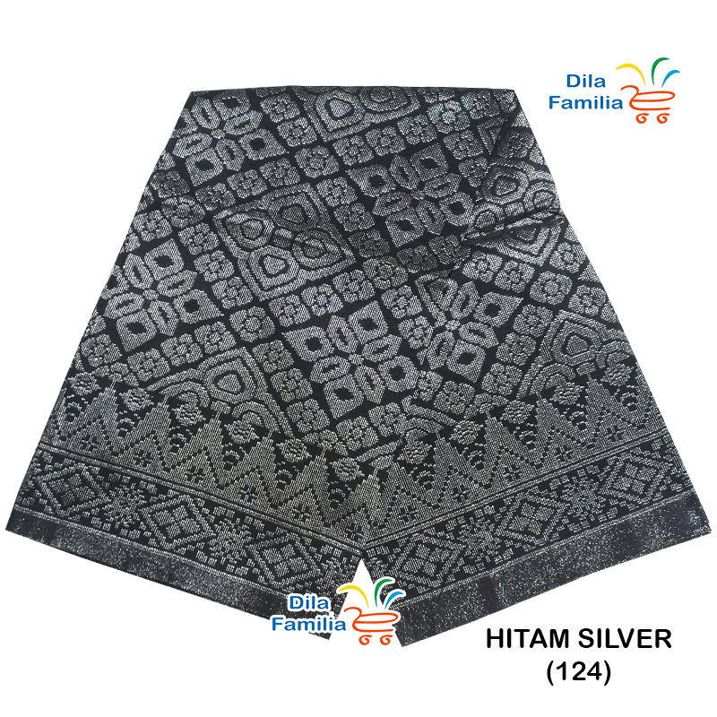 Sampin Songket Hitam Emas Gold Silver No 11 Tenun Siap Jahit 2 Meter ...