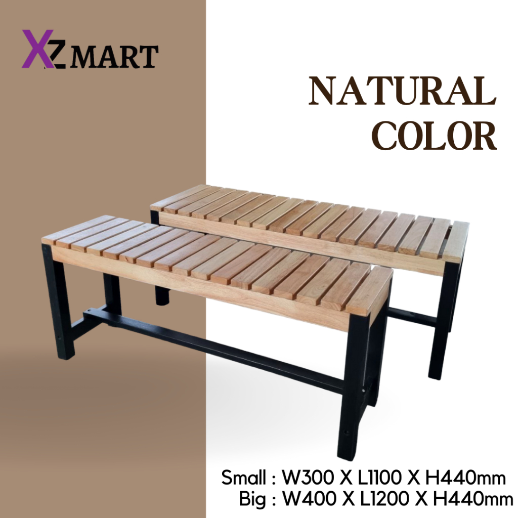 XZ Kerusi Panjang Bench Chair 100% Solid Wood Bench / Dining Chair ...
