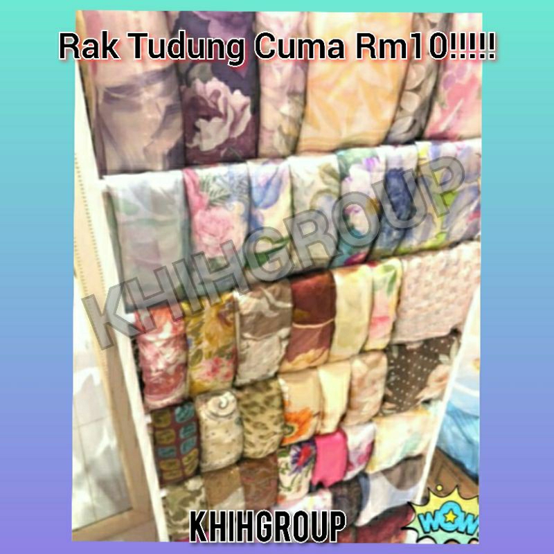 Rak Tudung Rm10 Saja, Rak Tudung 10 Layer, Rak 10 Tier, Rak Serbaguna ...