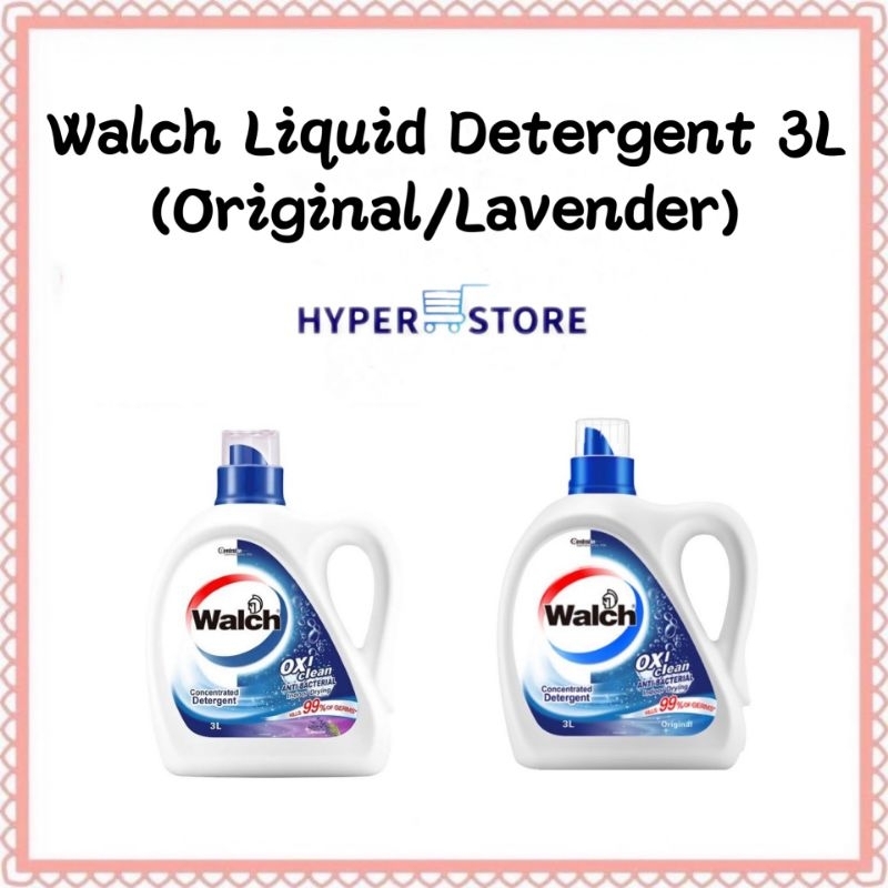 Walch Liquid Detergent 3L (Original/Lavender) | Shopee Malaysia