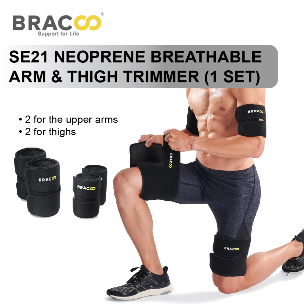 [Ready Stock] BRACOO SE21 Neoprene Breathable Arm & Thigh Trimmer ...