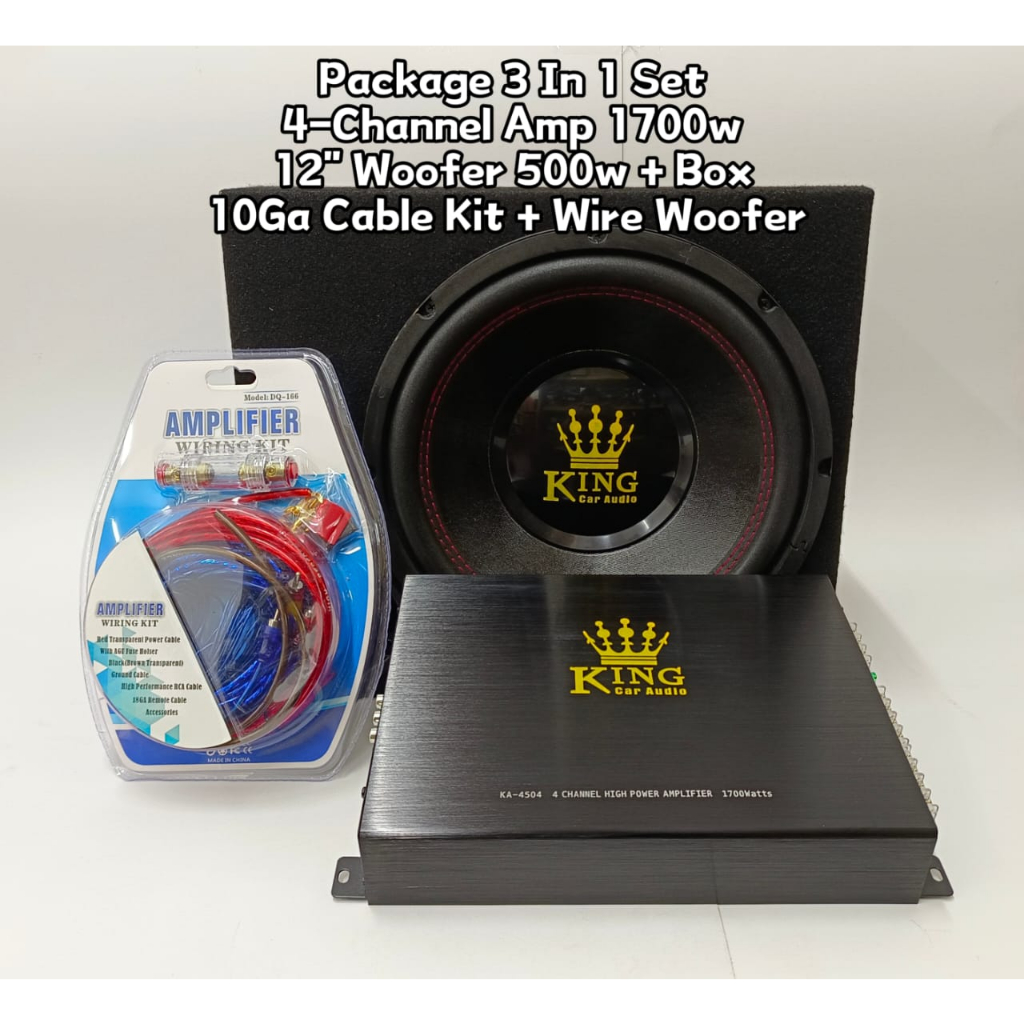 KING Car Audio PACKAGE SET High Power MONO BLOCK Amplifer 2000 Watts ...