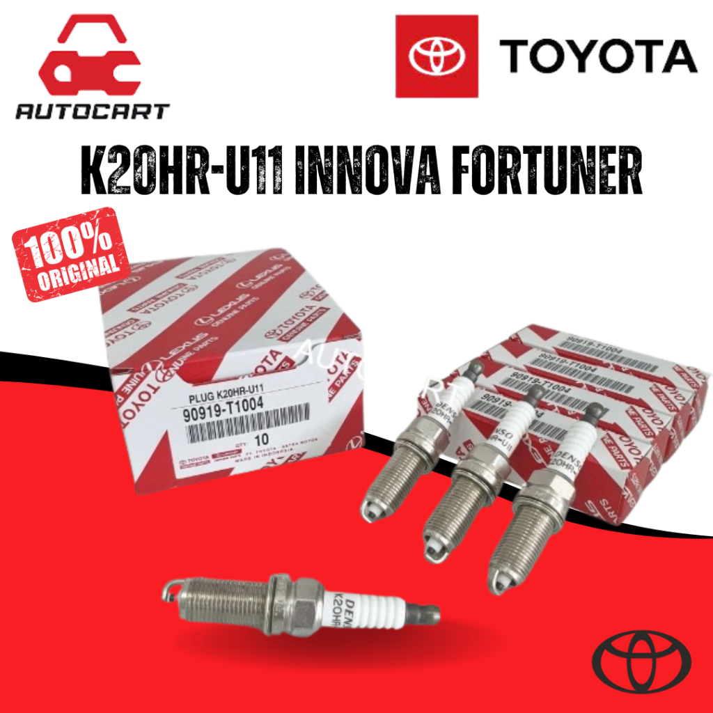 TOYOTA GENUINE SPARK PLUG K20HR-U11 ( 4PCS ) - INNOVA ( TGN40/51 ...