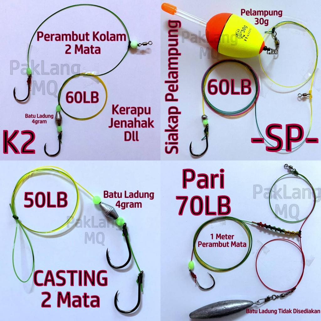 PERAMBUT KOLAM / SUNGAI / LAUT / SIAKAP / JENAHAK / PARI / CASTING ...