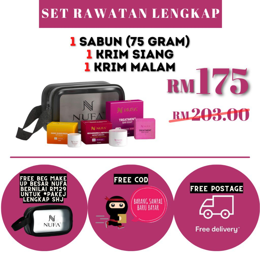 NUFA KRIM JERAGAT MOISTURIZER TREATMENT CREAM | SABUN NUFA | NUFA NANO ...