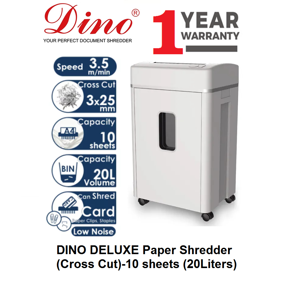 DINO DELUXE Paper Shredder (Cross Cut) | Shopee Malaysia