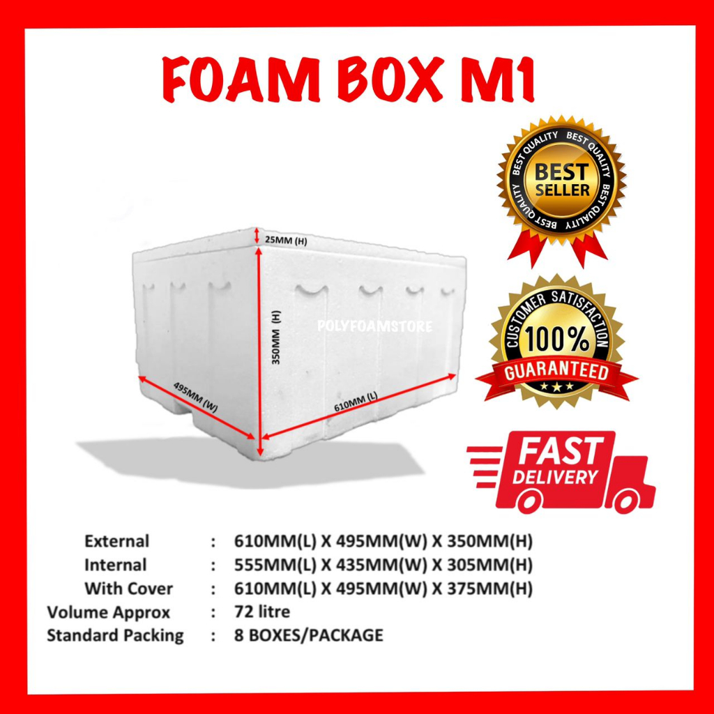 [ READY STOCK ] POLY FOAM BIG BOX (M1) / KOTAK FOAM (M1) | Shopee Malaysia