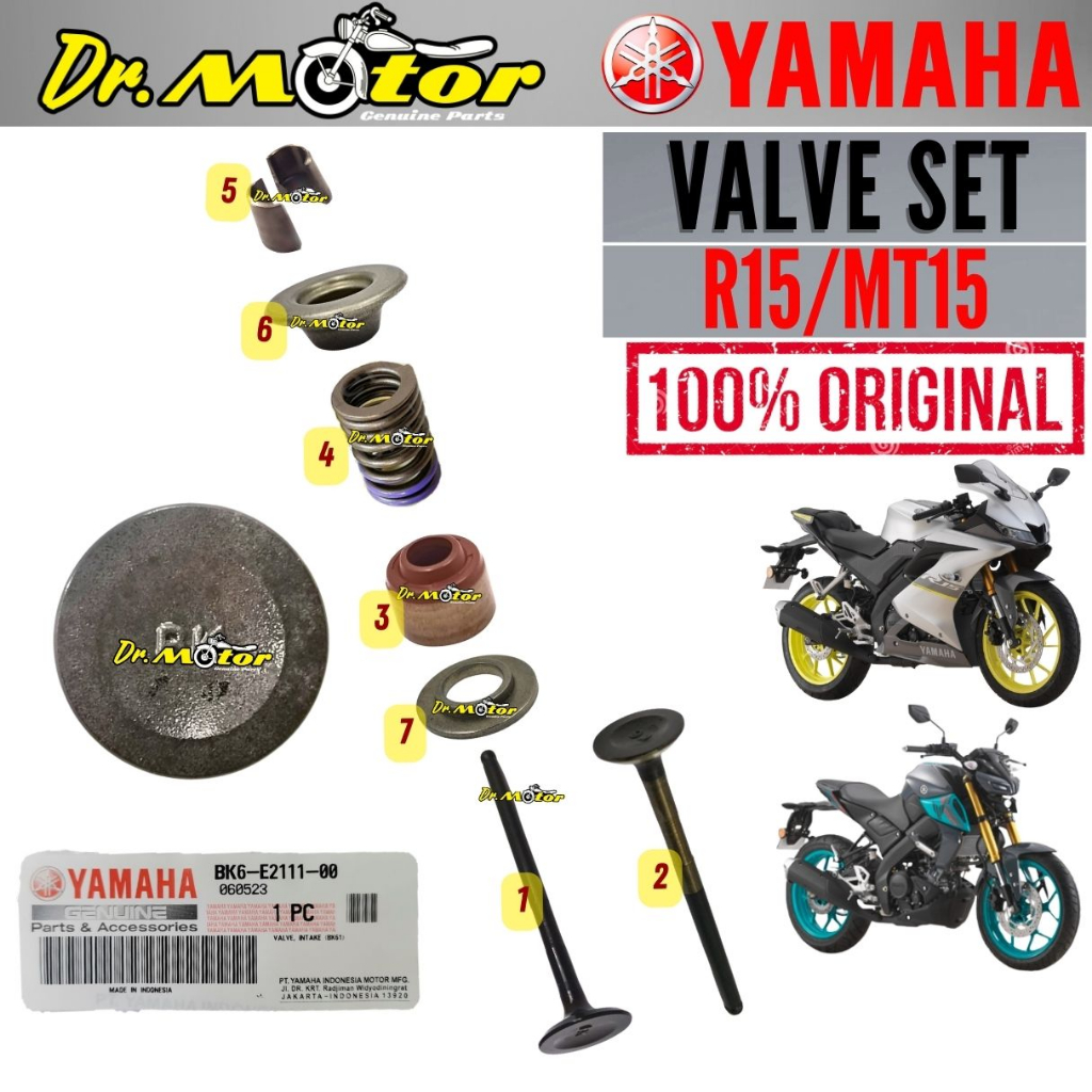R15 YZF-155 VVA V3 MT-15 Valve Intake In Ex Inlet Exhaust Var Spring ...
