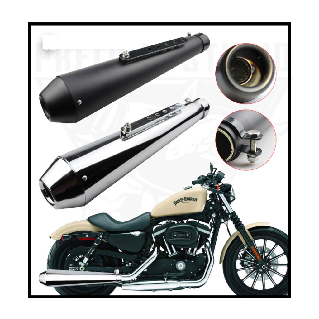 ( READY STOCK ) EXHAUST MEGAPHONE 38 - 50MM UNIVERSAL MOTORCYCLE ...
