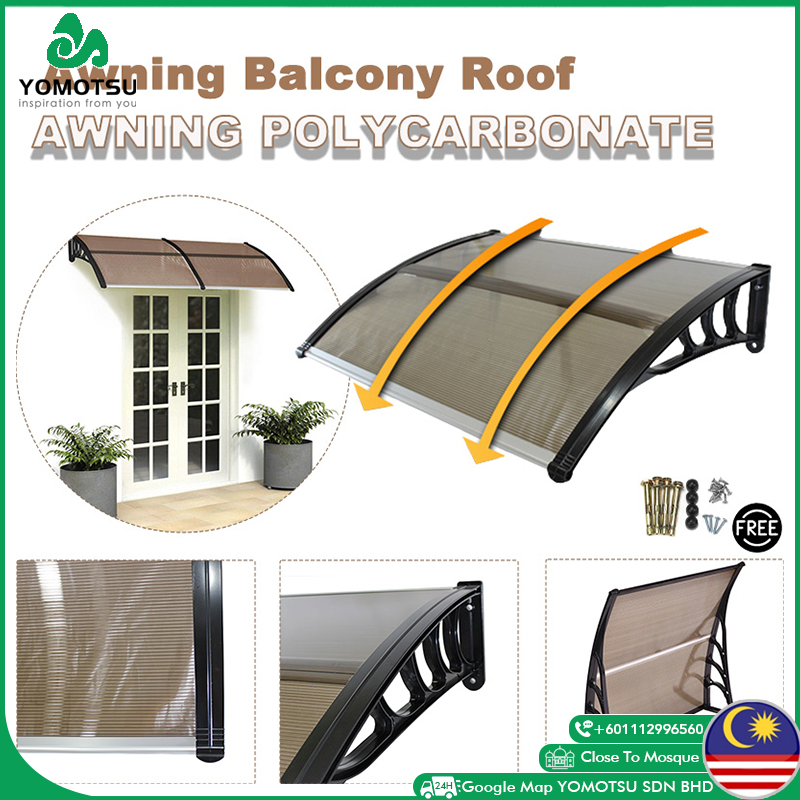 PC Durable Awning Balcony Outdoor Canopy Gazebo Cover Board Anti UV ...