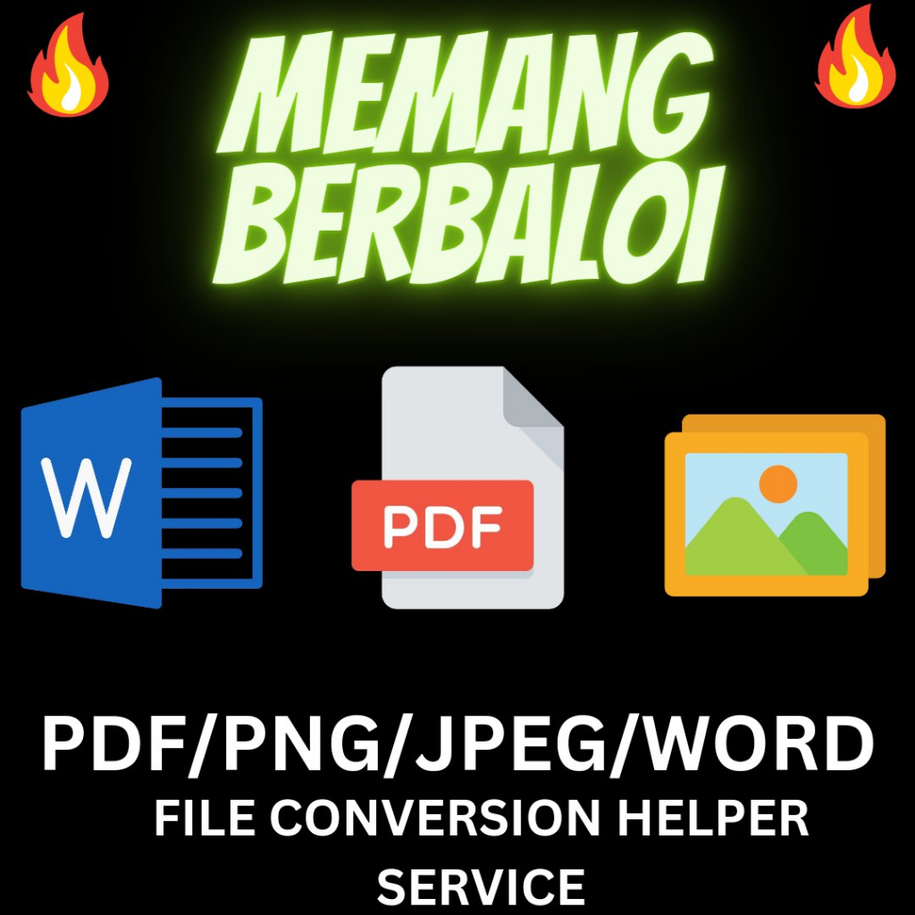 Word to PDF | PDF to Word | JPG,PNG Convert Service | Shopee Malaysia