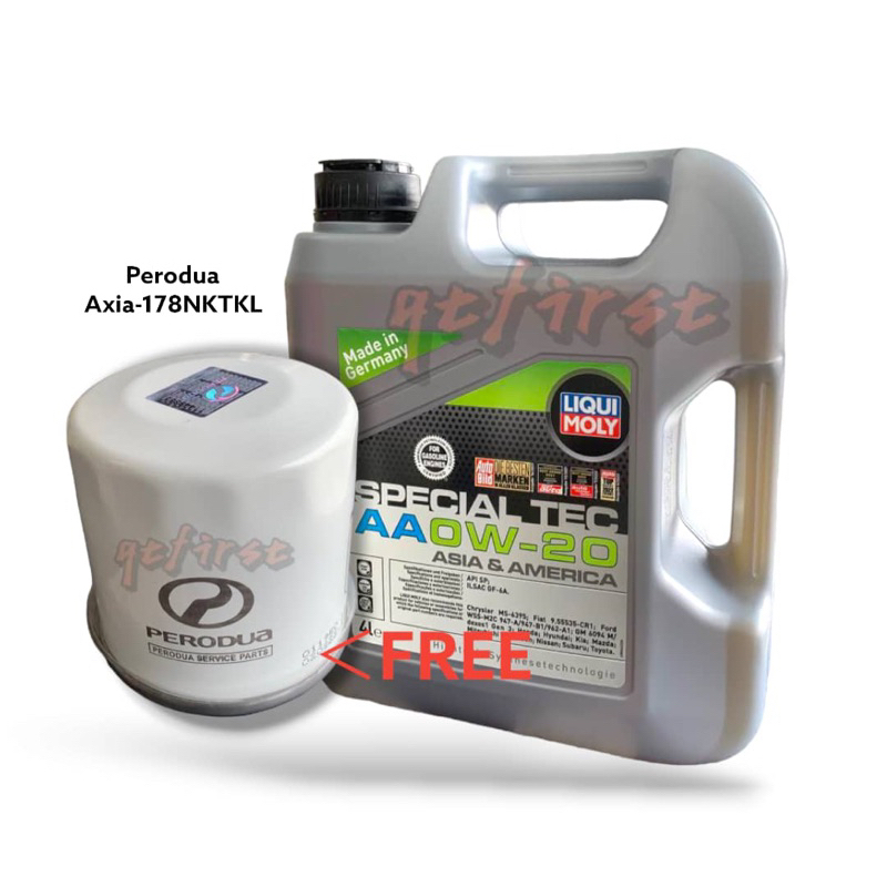 Perodua Axia Liqui Moly AA-0W20 Special TEC 4L Engine Oil Made In ...