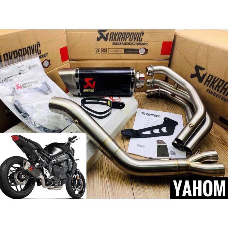 ORIGINAL AKRAPOVIC MT09 V1 / V2 / FZ09 S-Y9R12-APC CARBON FULL EXHAUST ...