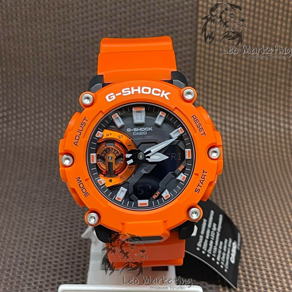 100%Ori Japan Made GSK GA2200 Series GA-2200M-4ADR Orange Black Watch ...