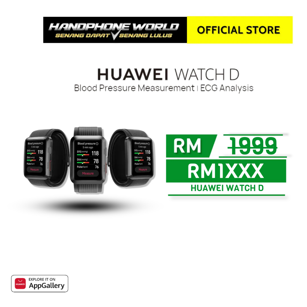 HUAWEI WATCH D | BLOOD PRESSURE MEASUREMENT | ECG ANALYSIS | SLEEP ...