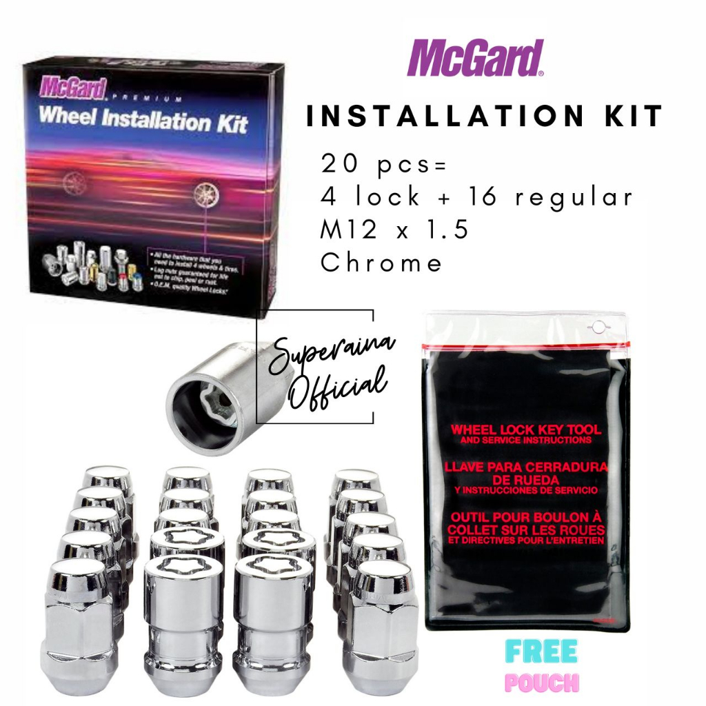 McGard Premium Wheel Locks M12x1.5 Locknut Lock Nut Sport Rim Honda ...