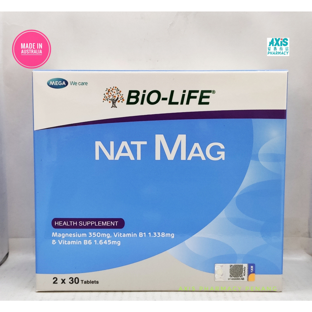 BIO-LIFE NAT MAG (Magnesium, Vit-B1, and Vit-B6) *HealthyMuscle* Exp ...