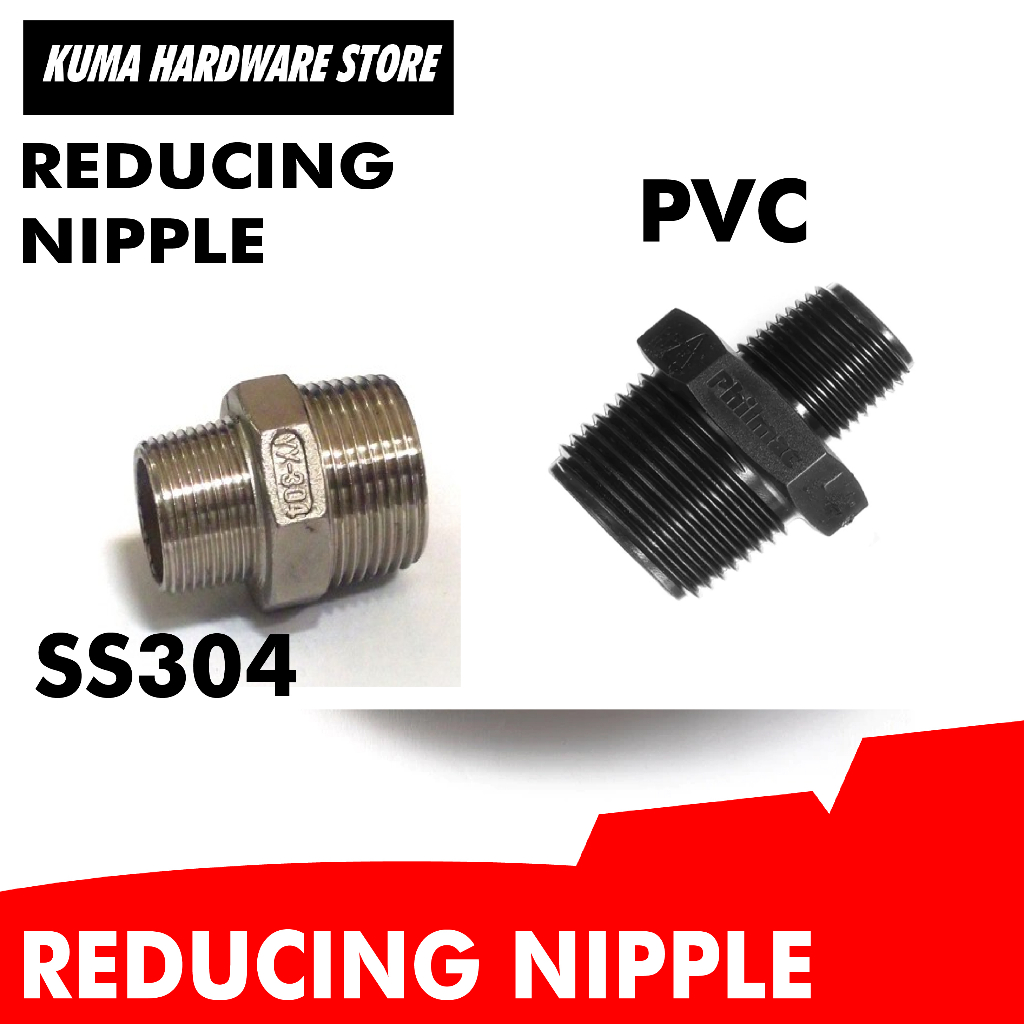 Reducing Nipple PVC/Sus304 Fitting High Quality | Shopee Malaysia
