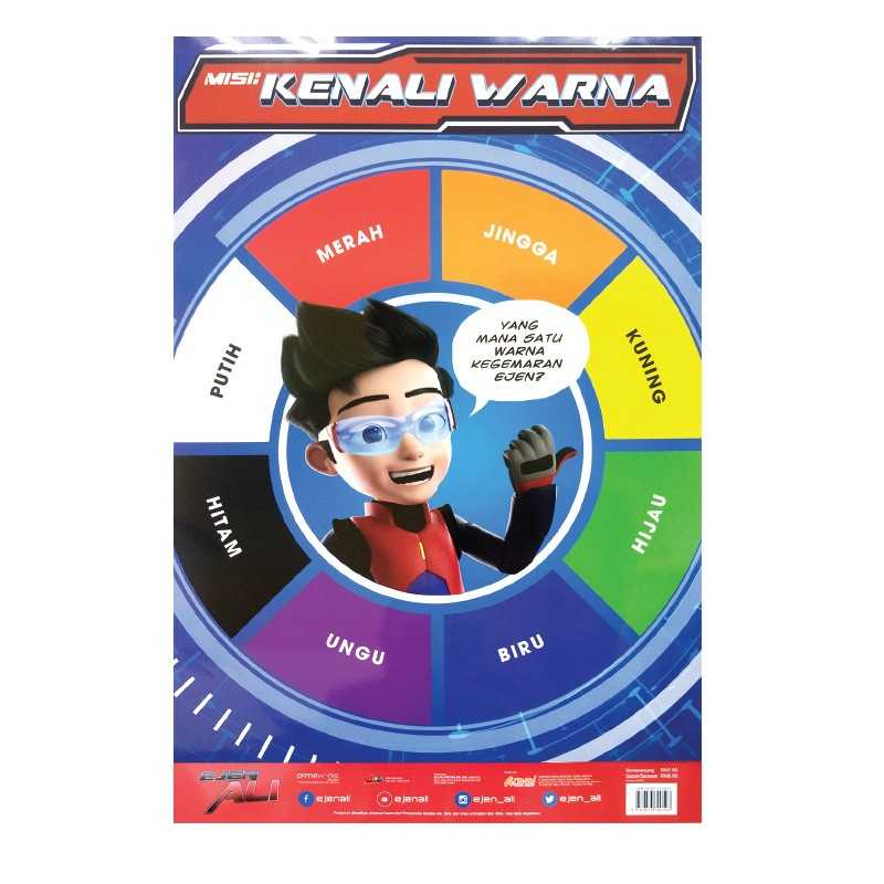 Carta Kenali Warna Ejen Ali | Shopee Malaysia