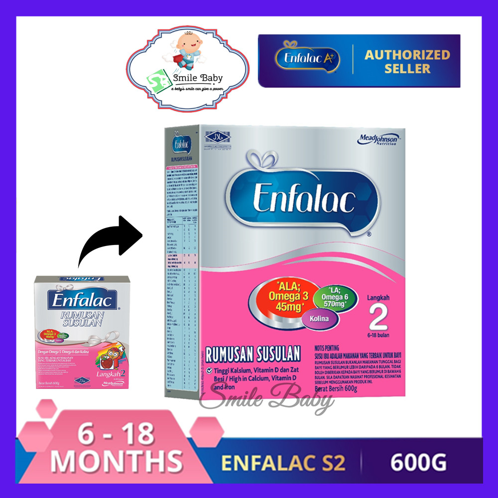 Enfalac Step 2 Regular - 600g (Milk Formula) Exp:07/2026 | Shopee Malaysia