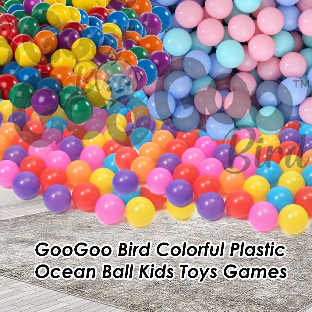 SL GooGoo.Bird High Quality NEW Colorful Soft Plastic Ocean Ball Fun ...
