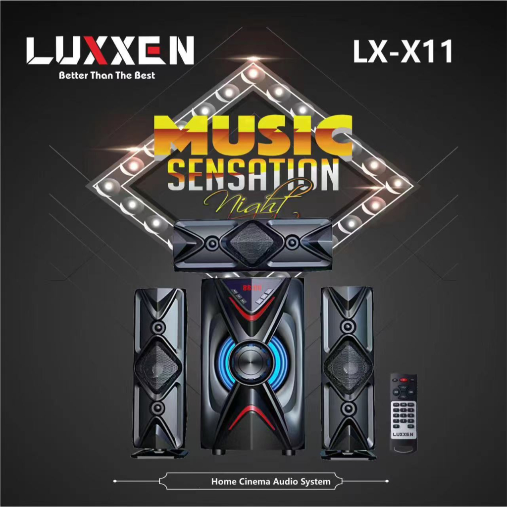 LUXXEN LX-X11 P.M.P.O 12000W 3 in 1 Wireless Bluetooth Digital Audio ...